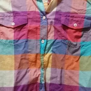 SO | Tops | So Perfect Shirt Multi Color Ls Button Down | Poshmark